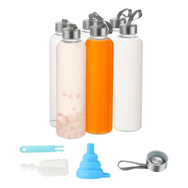 4 Pack Clear Water Bottles
